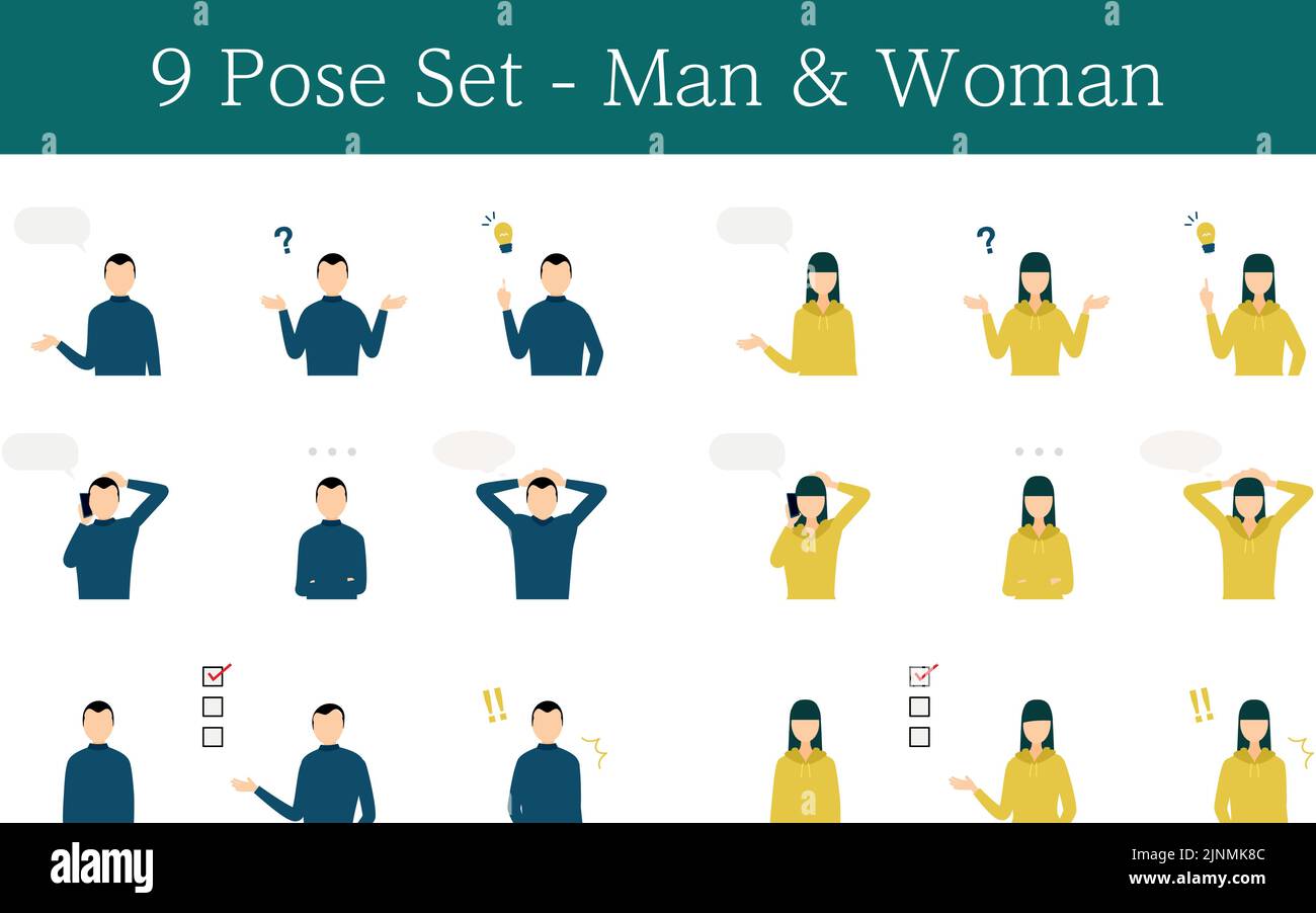 Young asian men woman Stock Vector Images - Alamy