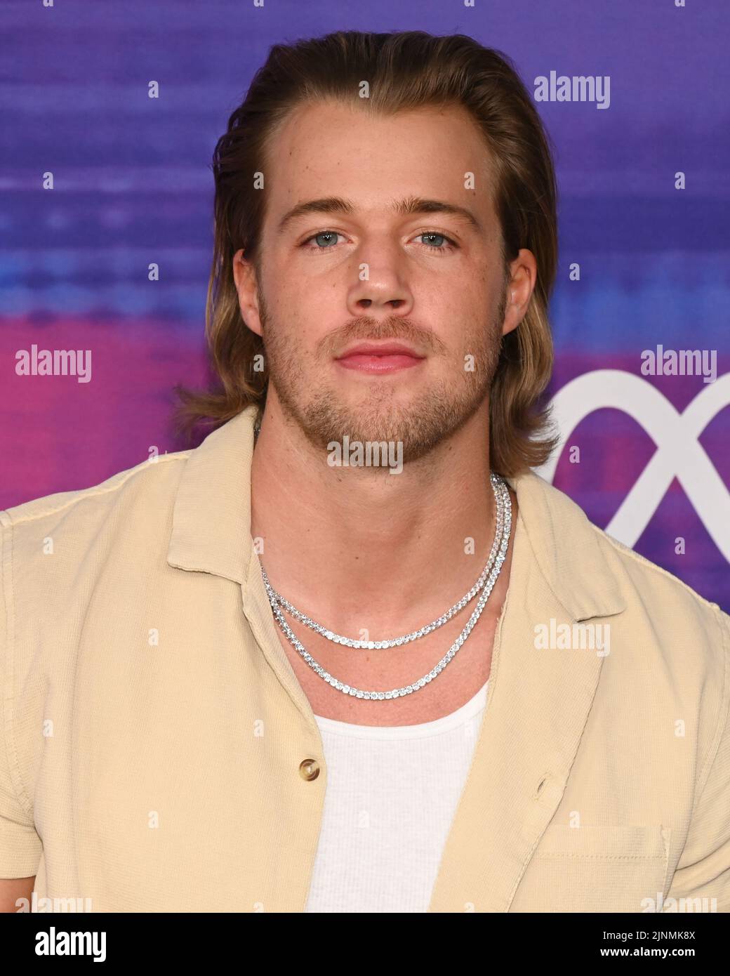 August 11, 2022, Hollywood, California, USA: Hunter Clowdus attends the ...