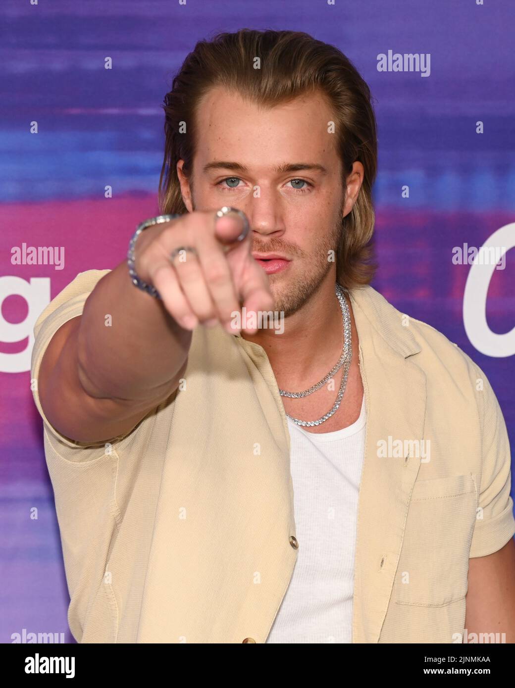 August 11, 2022, Hollywood, California, USA: Hunter Clowdus attends the ...