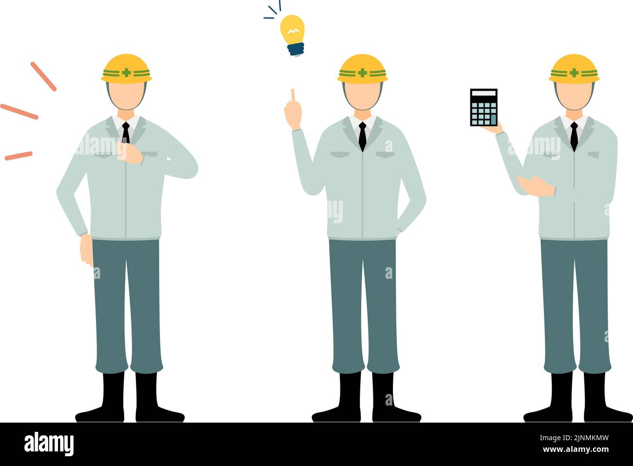 Construction site director pose set, male Stock Vector Image & Art - Alamy