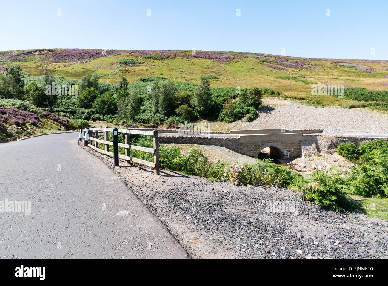 The road over the bridge to Reeth in Swaledale Stock Photo - Alamy