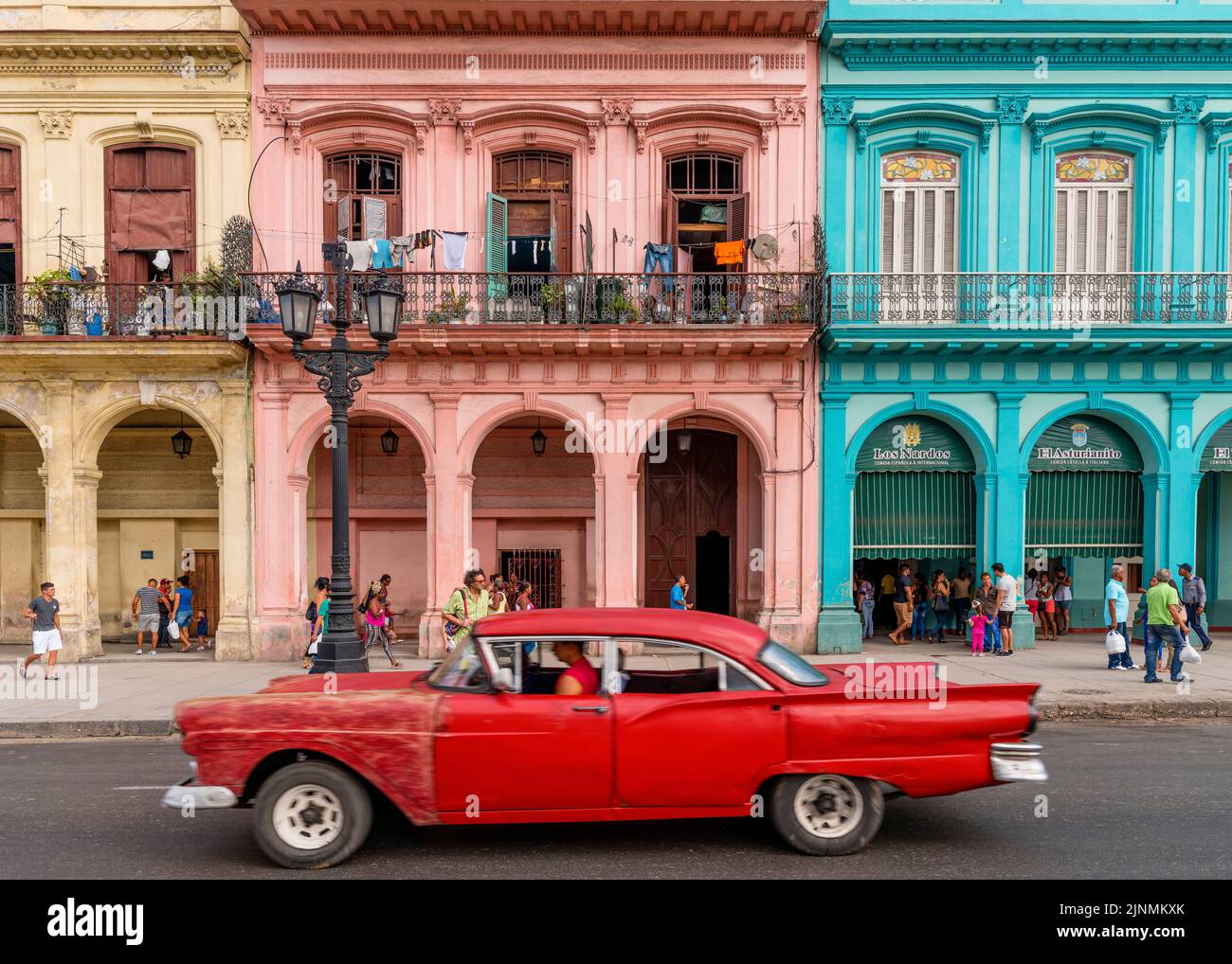Havana Cuba,Colorful Tropical Lifestyle on the Island of Cuba with the ...