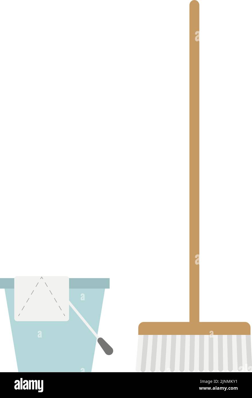 Cleaning tools mop, bucket and rag Stock Vector Image & Art - Alamy