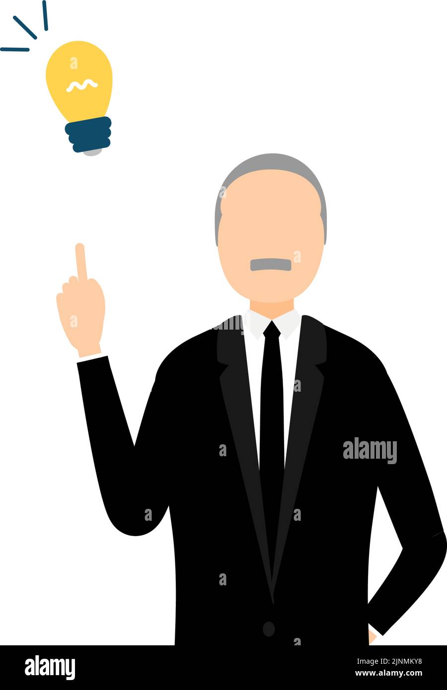 Senior man in mourning, settled Stock Vector Image & Art - Alamy