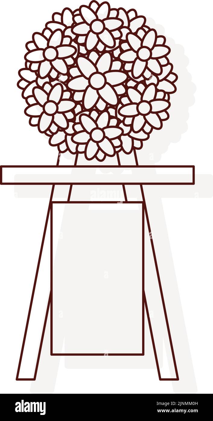 Thin line funeral icon, wreath Stock Vector Image & Art - Alamy