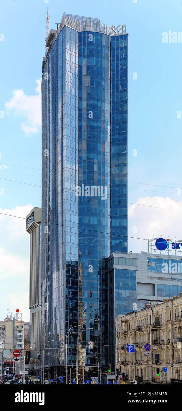 Skyscraper tower of the famous Gulliver shopping mall in Kyiv Ukraine ...