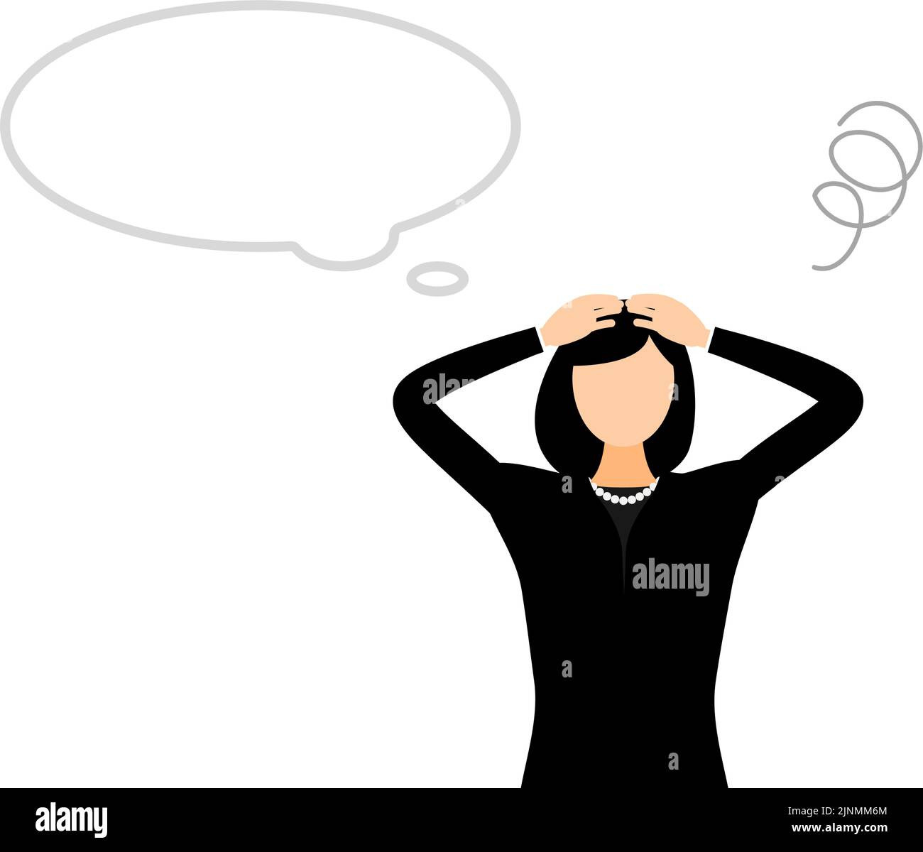 Young woman in speech Cut Out Stock Images & Pictures - Alamy