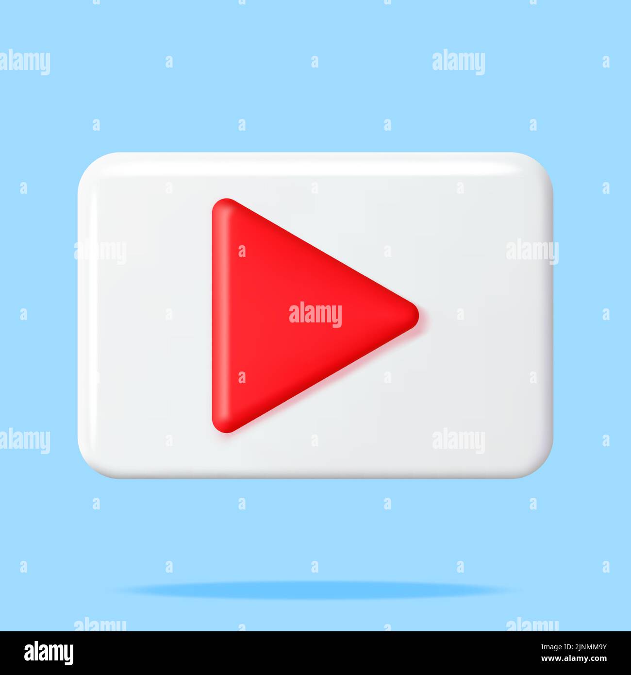 3D Play Button Isolated Stock Vector Image & Art - Alamy