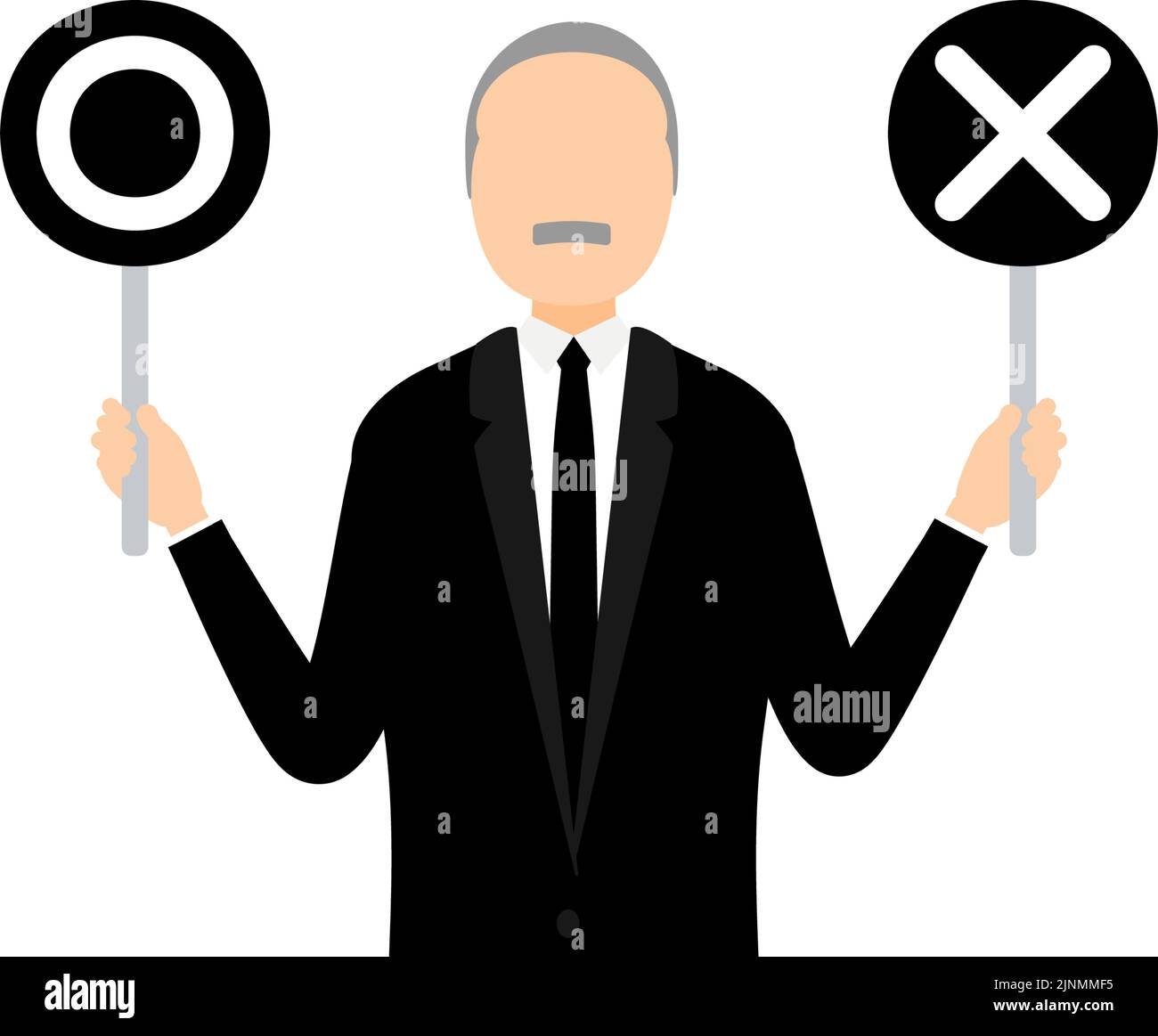 Senior man in business suit Stock Vector Images - Alamy
