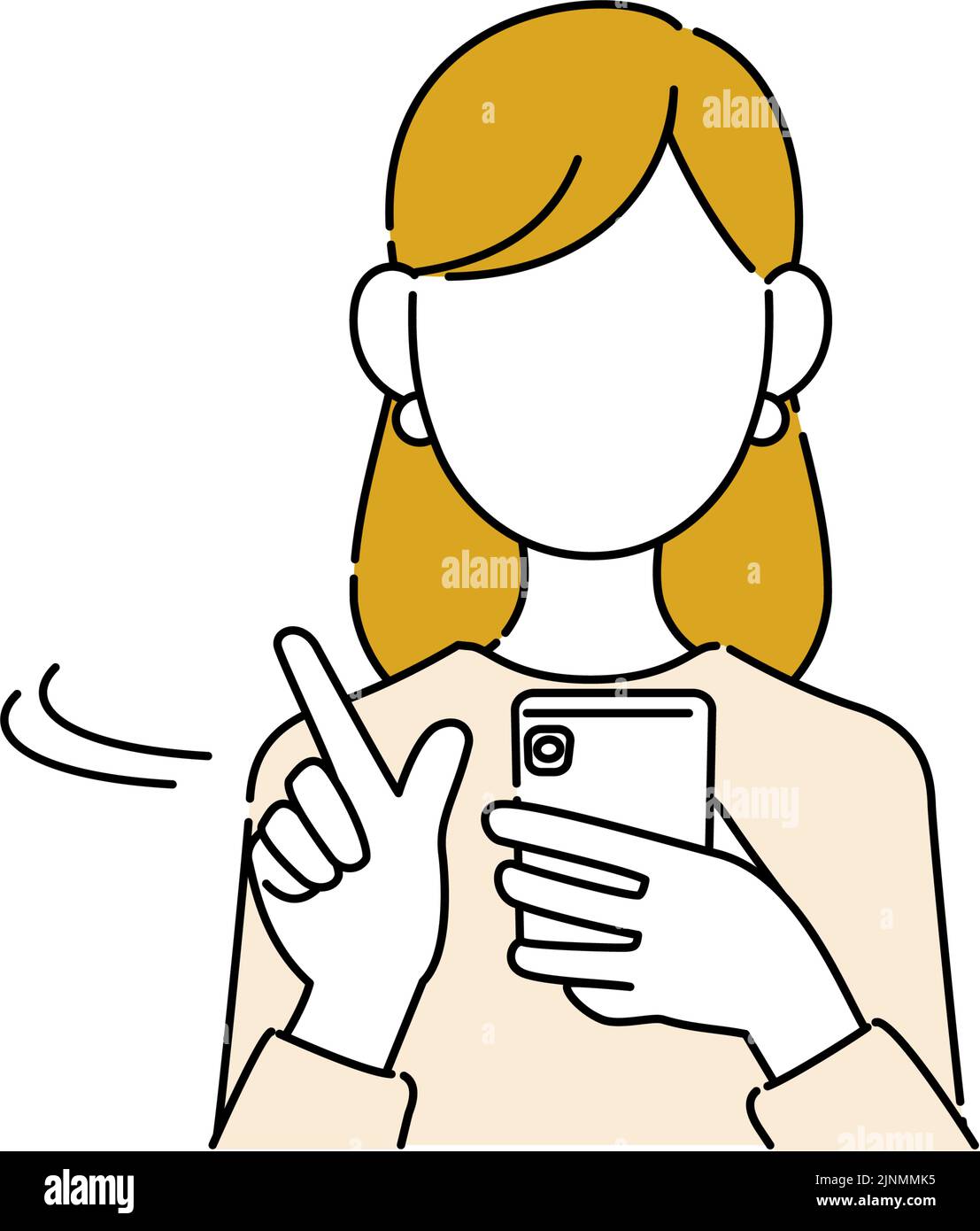 Faceless pose illustration, career woman's upper body, what to look for ...