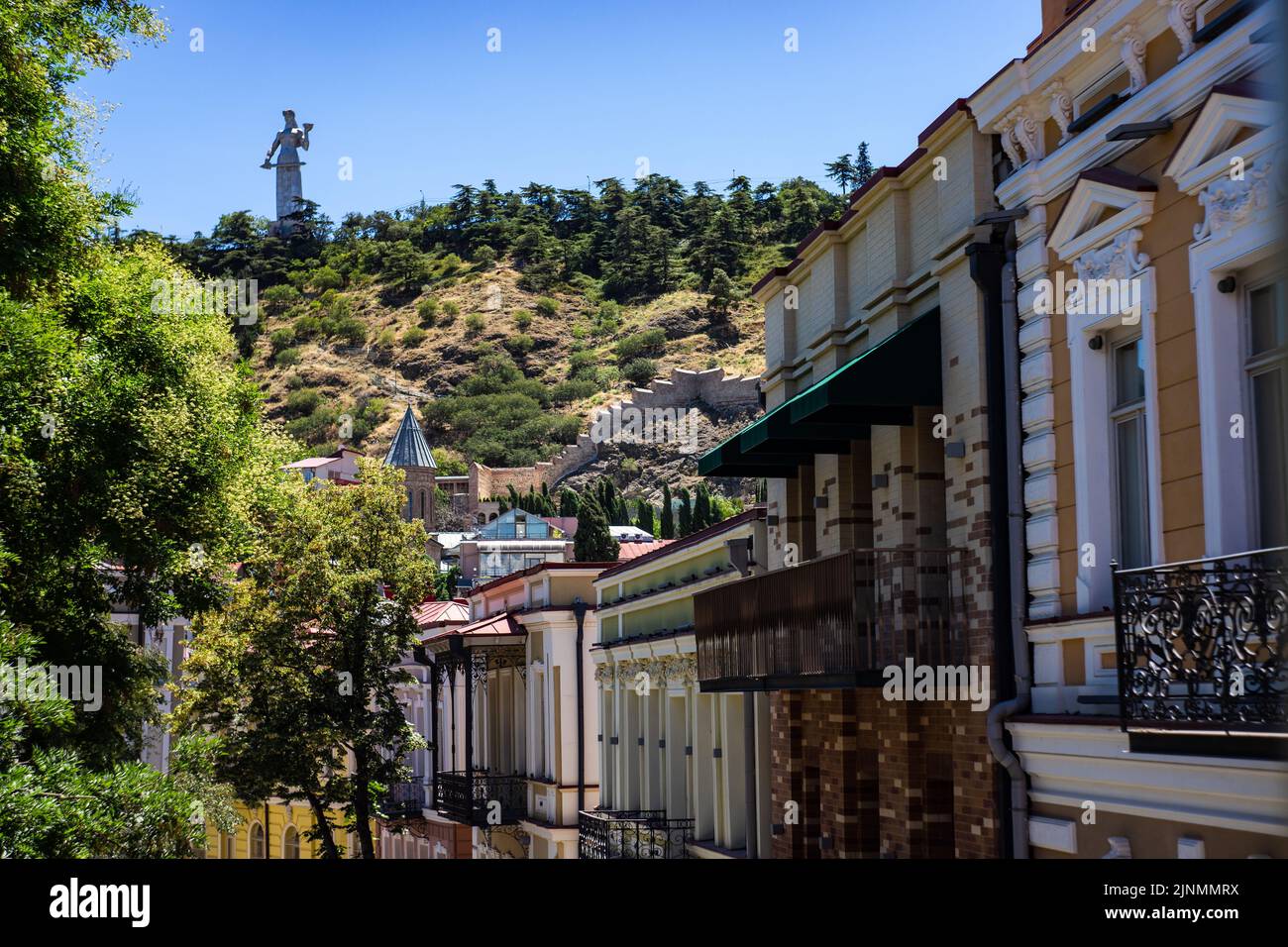 Architecture of oldest historical part of Tbilisi, capital city of ...