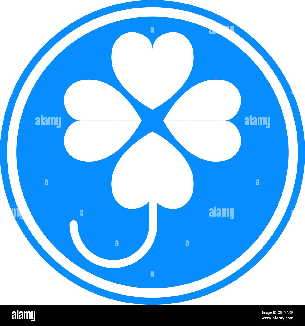 Simple vector illustration of four-leaf mark Stock Vector Image & Art ...