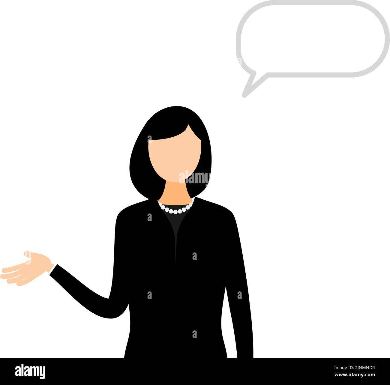 One woman show young Stock Vector Images - Alamy