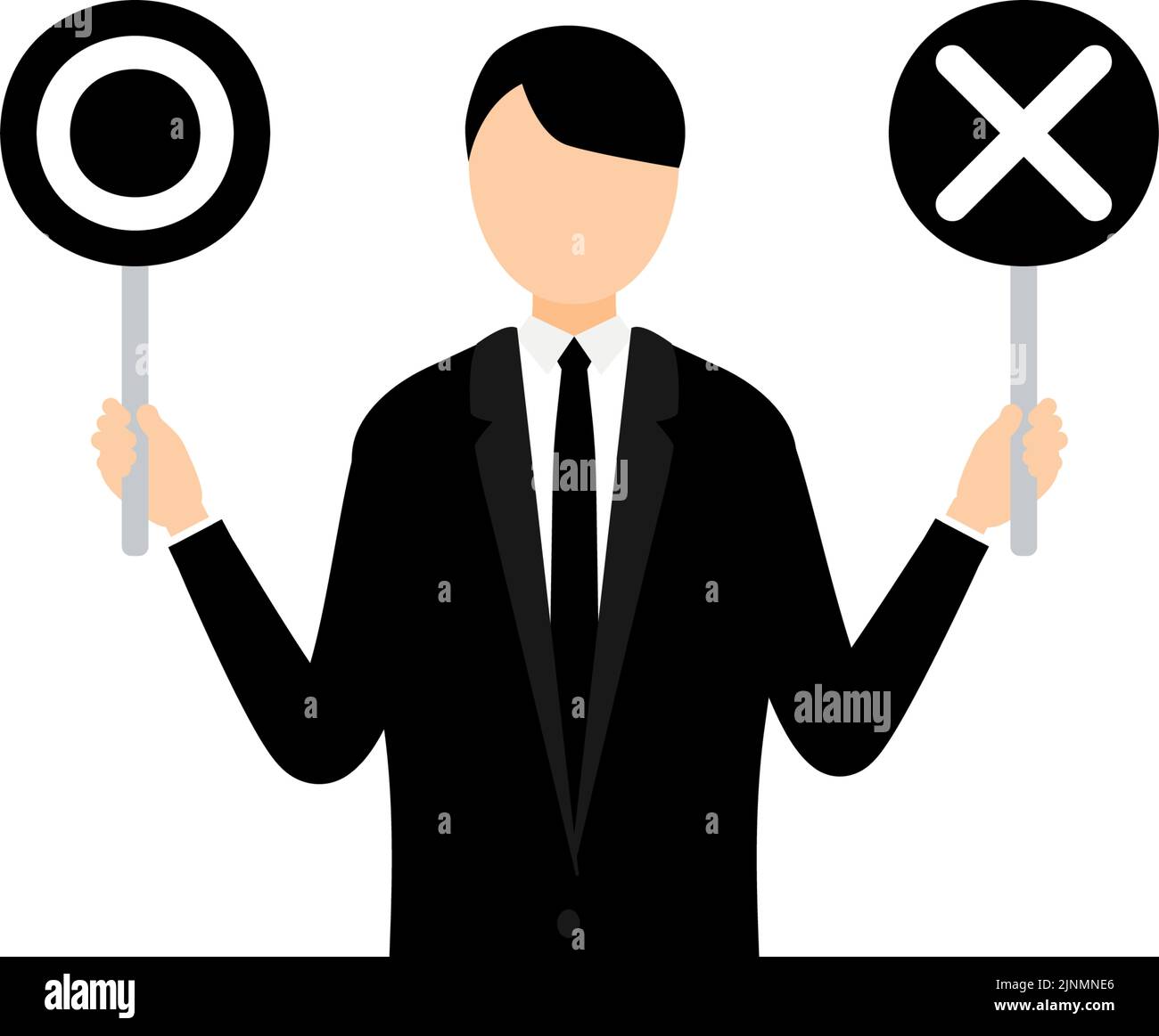 Young man in mourning, correct and wrong Stock Vector Image & Art - Alamy