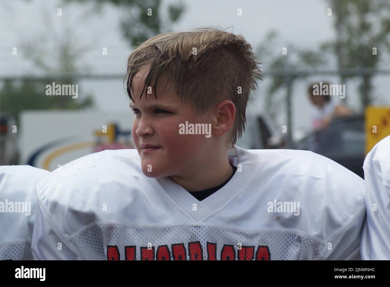 Youth football game, Razorbacks, aged sixteen Stock Photo - Alamy