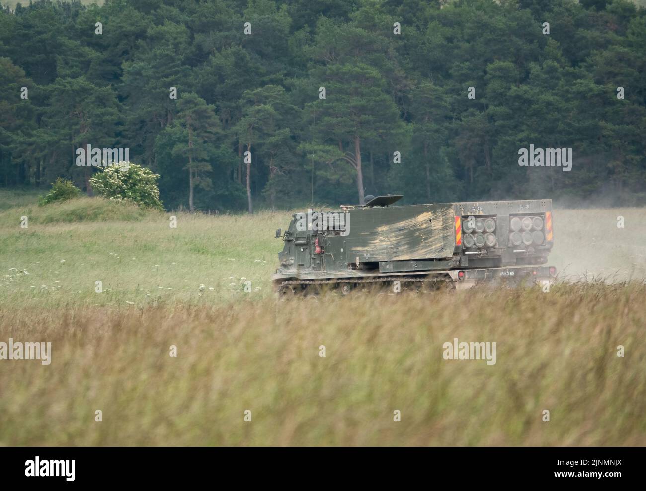 British army self propelled M270 Multiple Launch Rocket System (MLRS ...