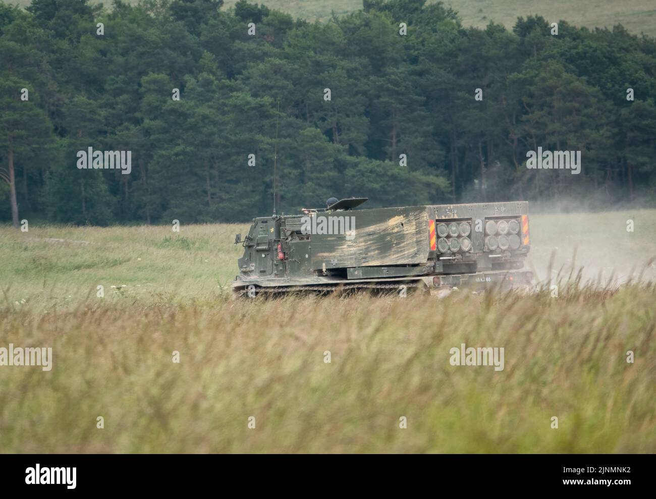 British army self propelled M270 Multiple Launch Rocket System (MLRS ...