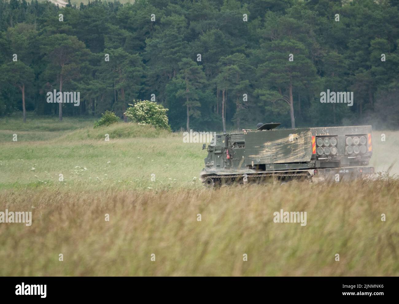 British army self propelled M270 Multiple Launch Rocket System (MLRS ...