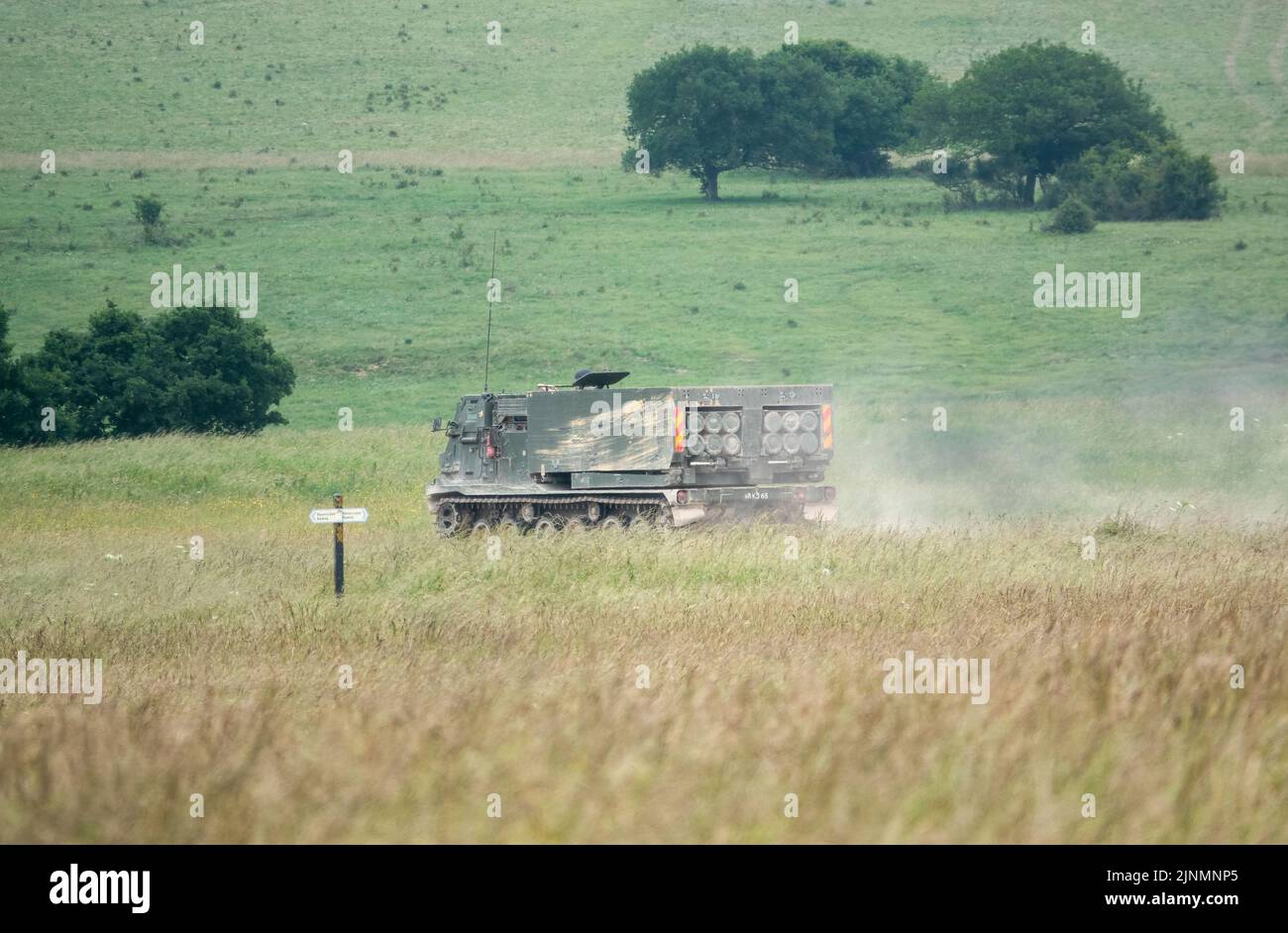 British army self propelled M270 Multiple Launch Rocket System (MLRS ...