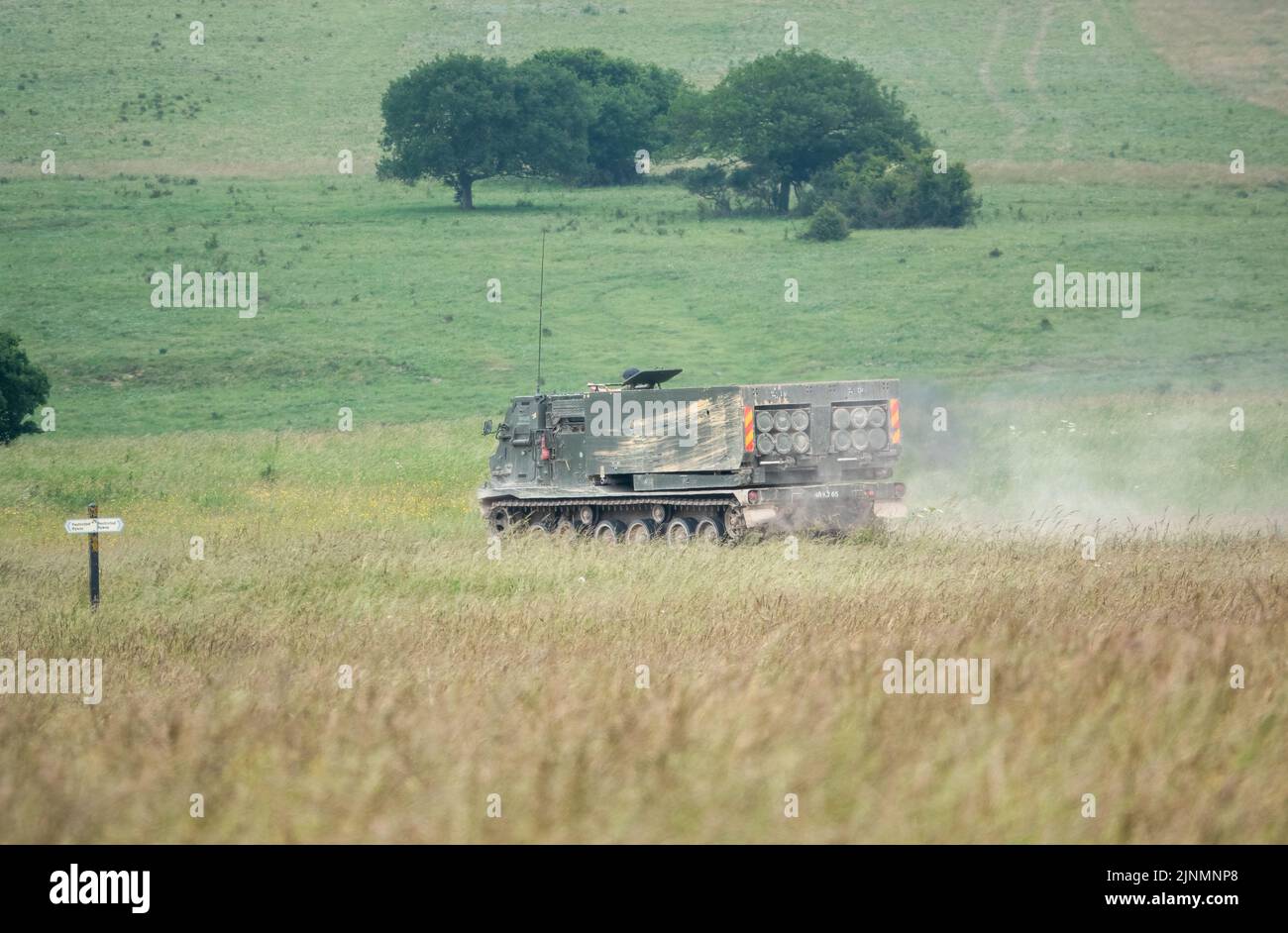 British army self propelled M270 Multiple Launch Rocket System (MLRS ...