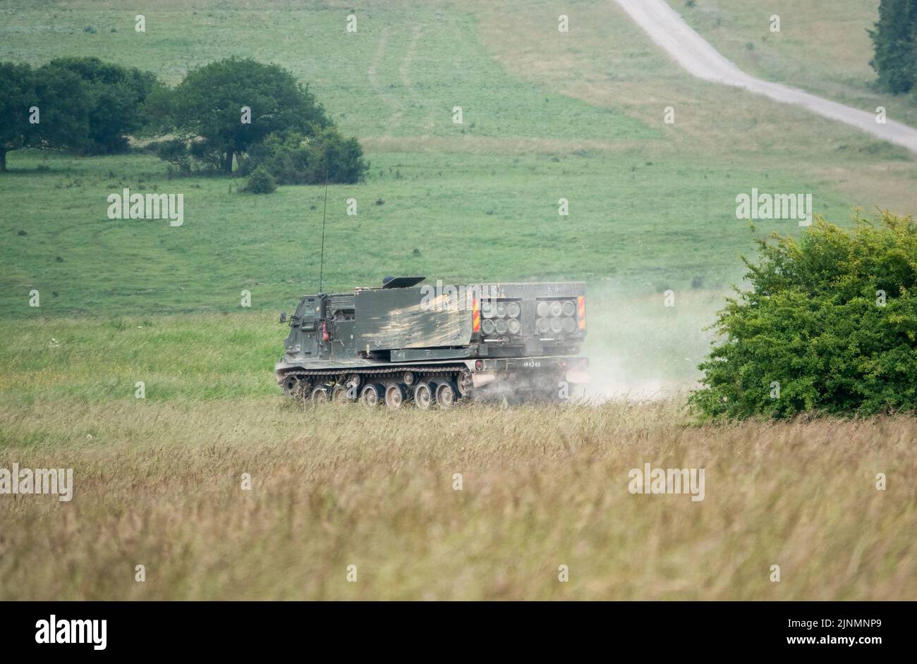 British army self propelled M270 Multiple Launch Rocket System (MLRS ...