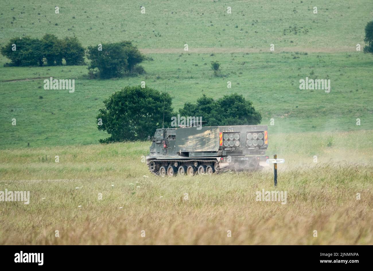 British army self propelled M270 Multiple Launch Rocket System (MLRS ...