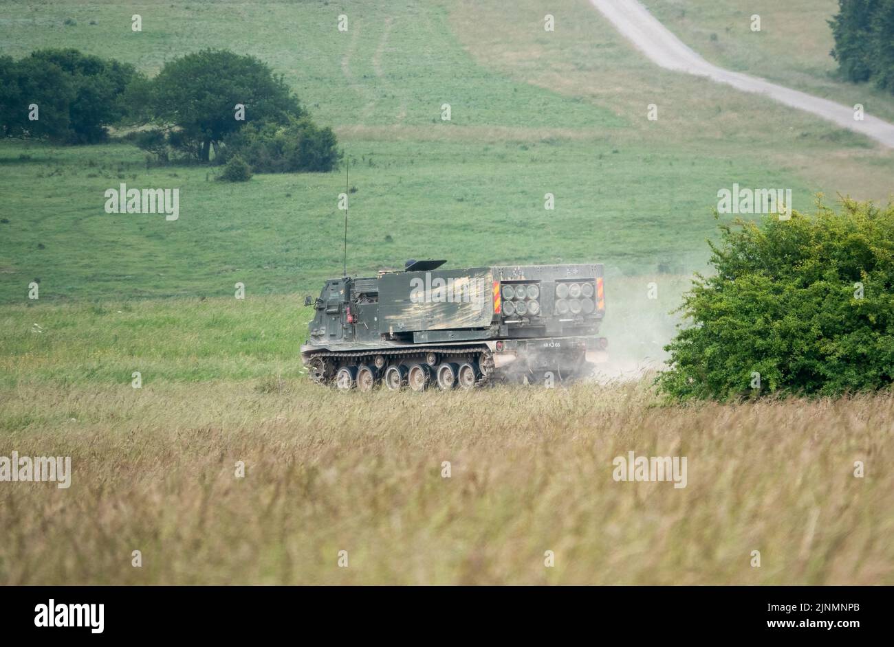 British army self propelled M270 Multiple Launch Rocket System (MLRS ...