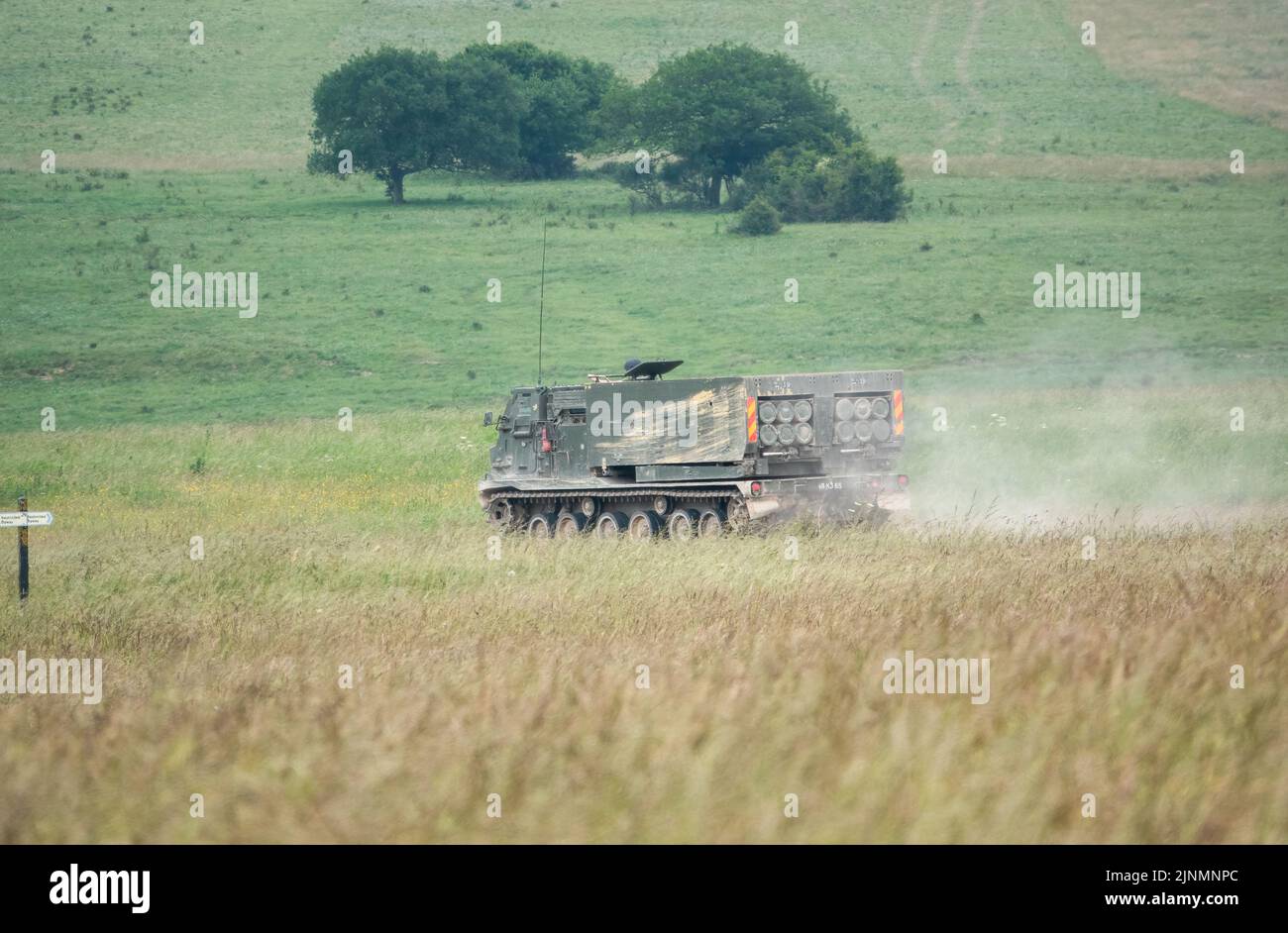 British army self propelled M270 Multiple Launch Rocket System (MLRS ...