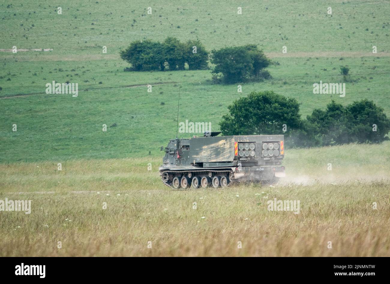 British army self propelled M270 Multiple Launch Rocket System (MLRS ...