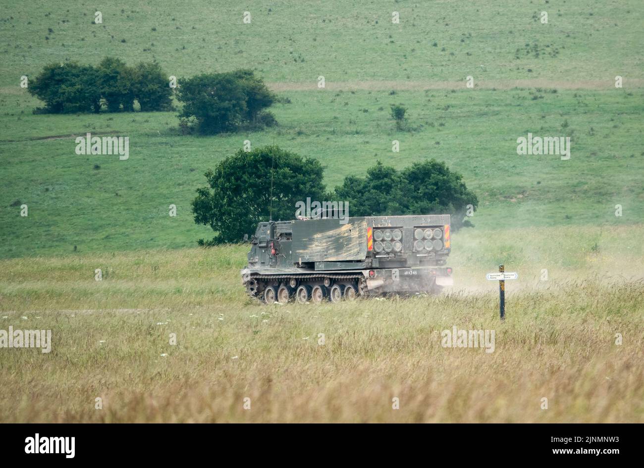 British army self propelled M270 Multiple Launch Rocket System (MLRS ...