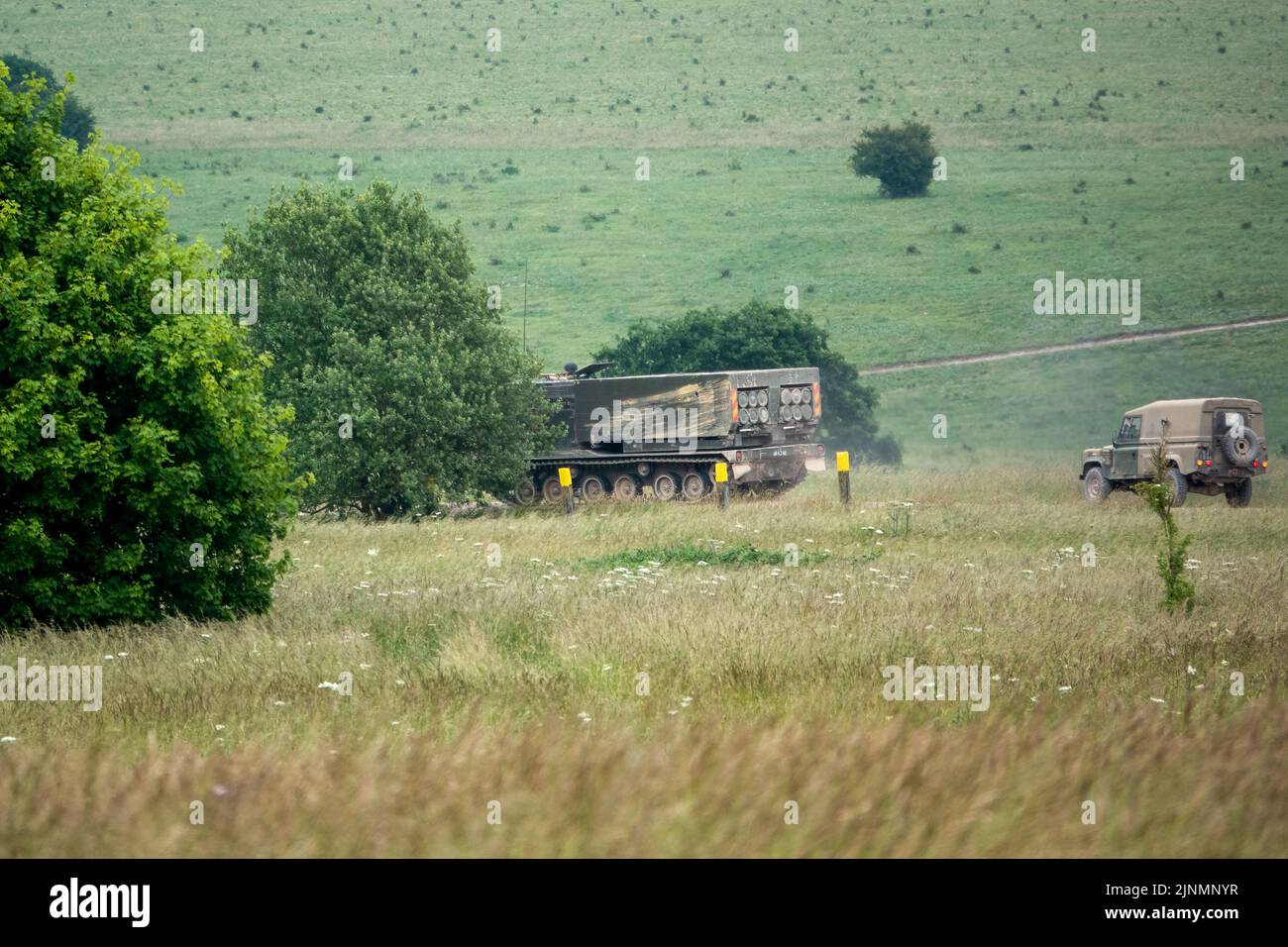 British army self propelled M270 Multiple Launch Rocket System (MLRS ...