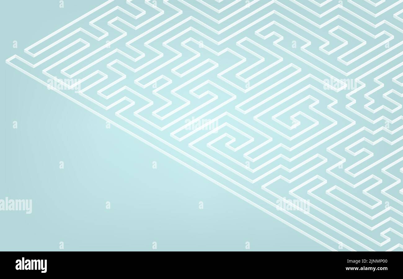 Solving a maze Stock Vector Images - Alamy