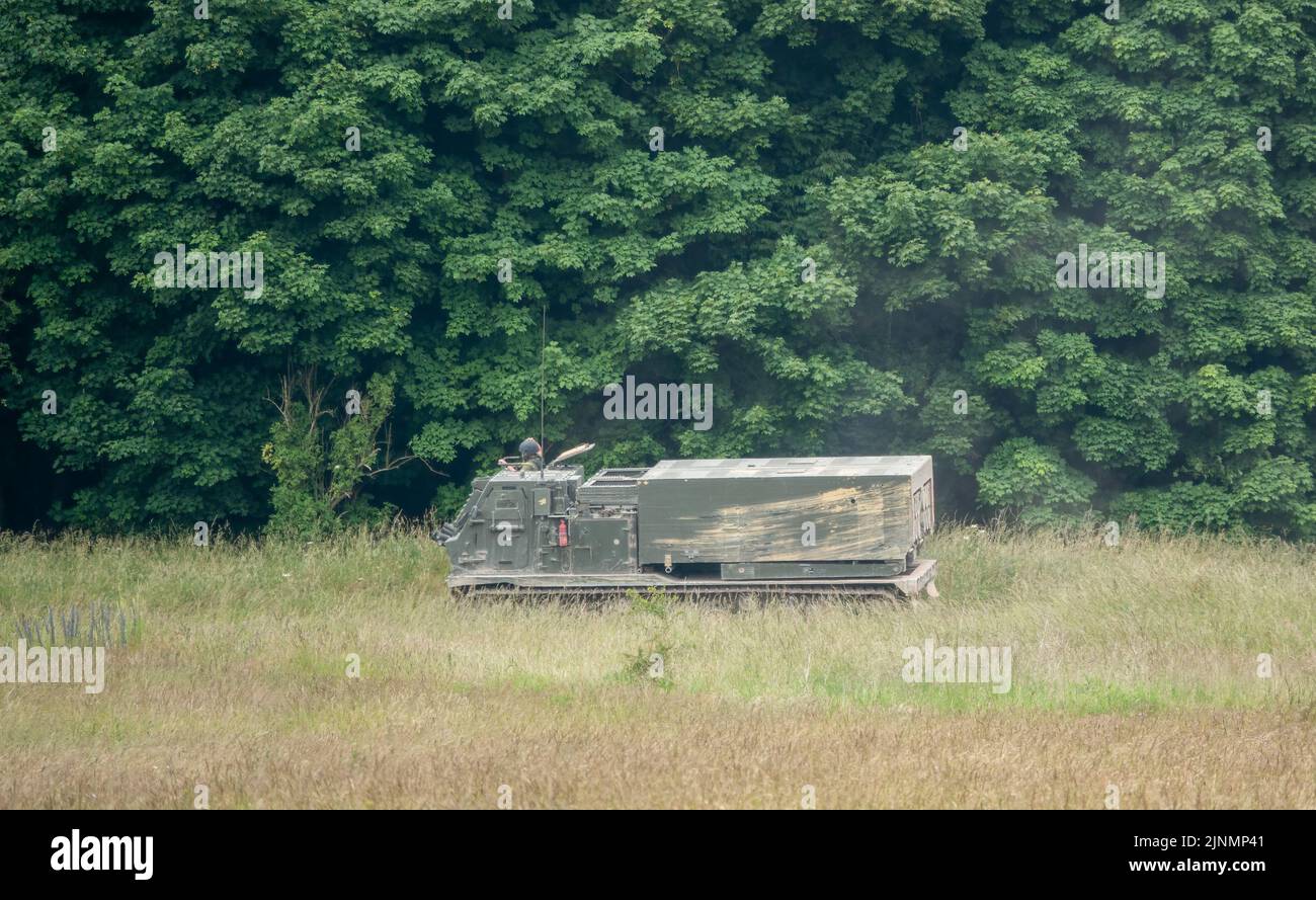 British army self propelled M270 Multiple Launch Rocket System (MLRS ...