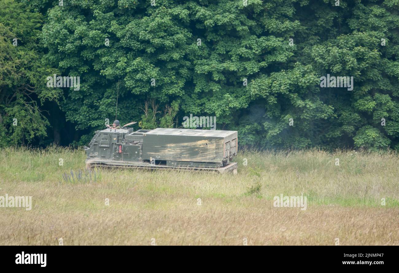 British army self propelled M270 Multiple Launch Rocket System (MLRS ...