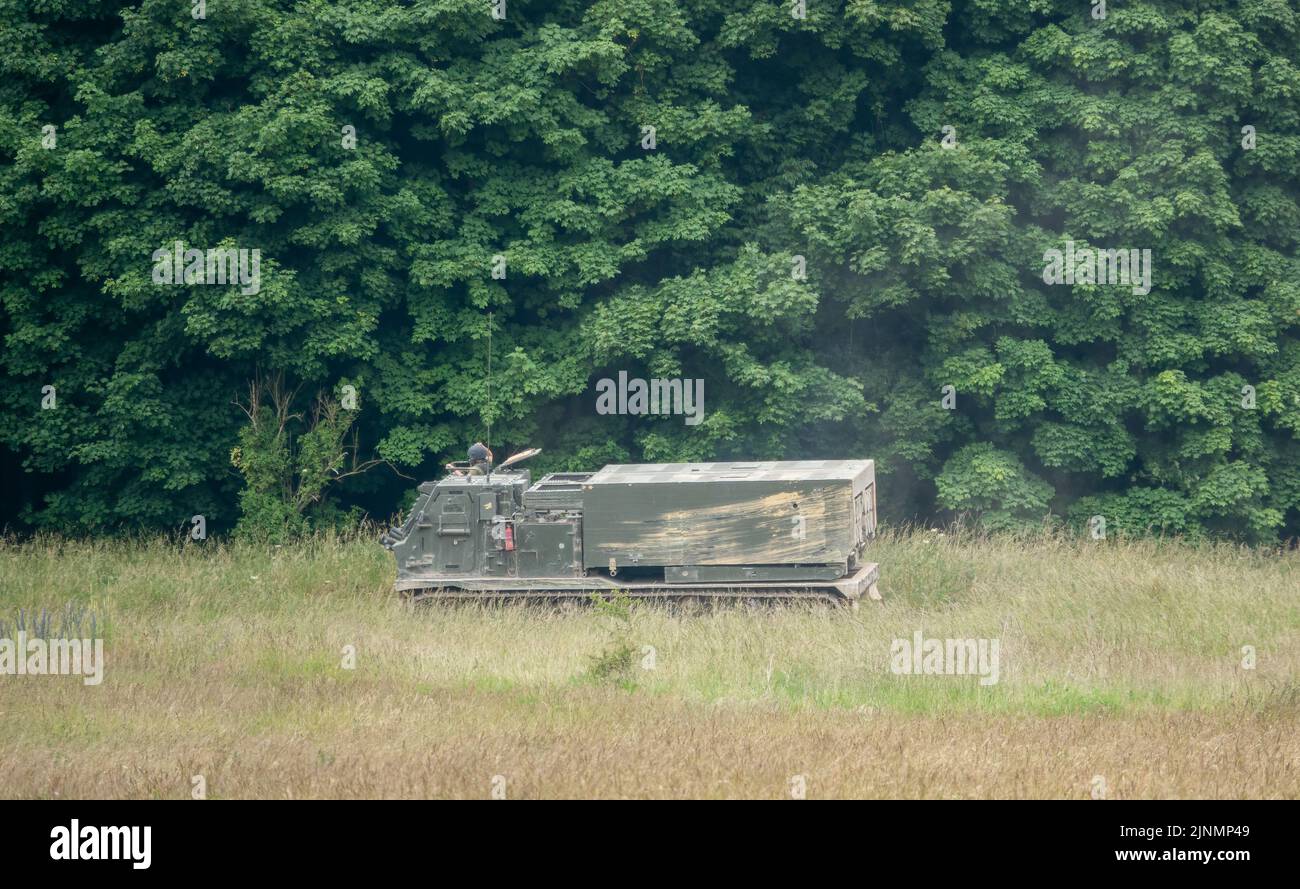 British army self propelled M270 Multiple Launch Rocket System (MLRS ...
