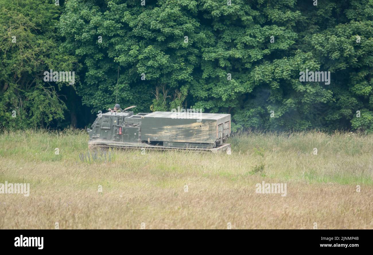 British army self propelled M270 Multiple Launch Rocket System (MLRS ...