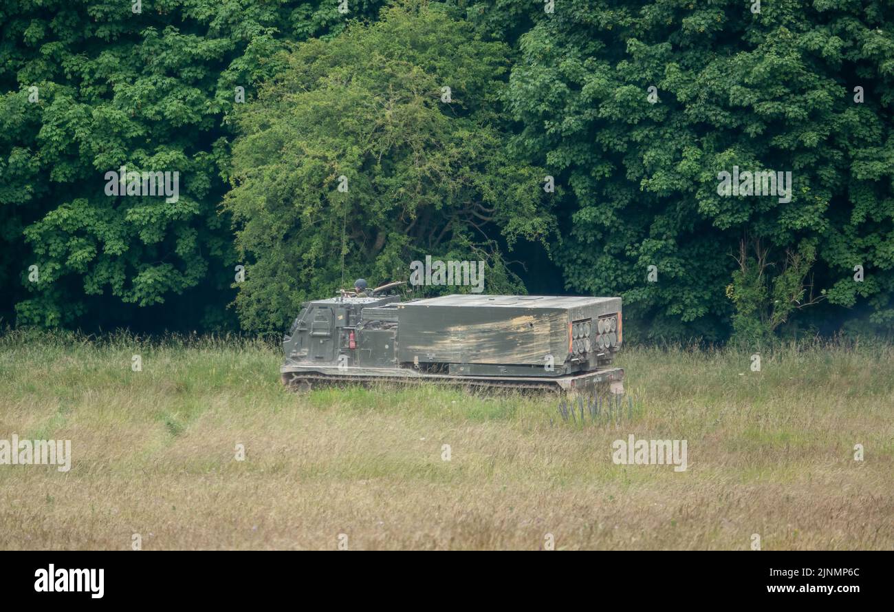 British army self propelled M270 Multiple Launch Rocket System (MLRS ...