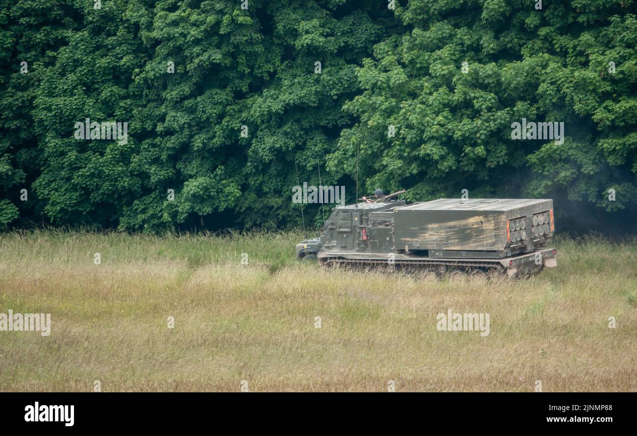 British army self propelled M270 Multiple Launch Rocket System (MLRS ...