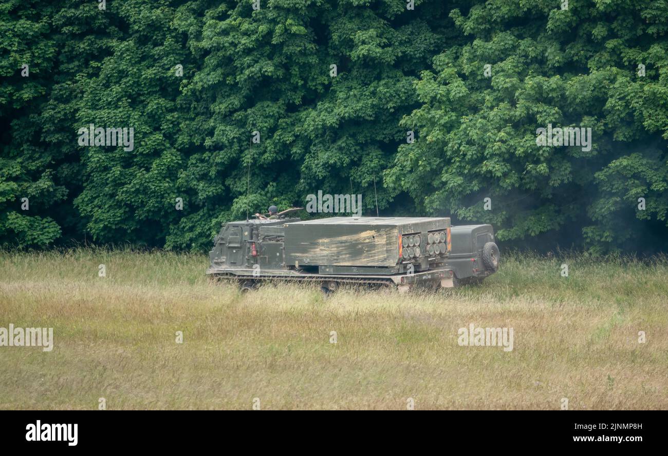 British army self propelled M270 Multiple Launch Rocket System (MLRS ...
