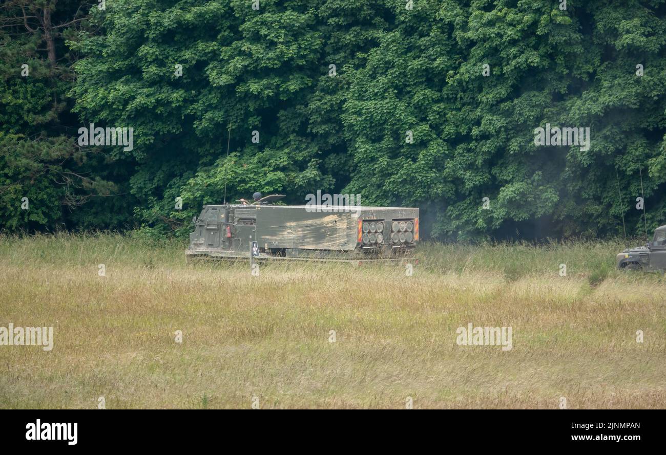 British army self propelled M270 Multiple Launch Rocket System (MLRS ...