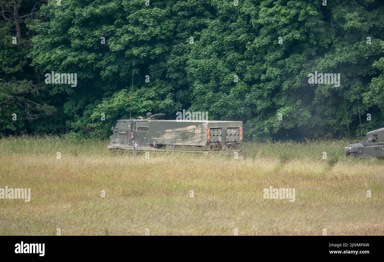 British army self propelled M270 Multiple Launch Rocket System (MLRS ...