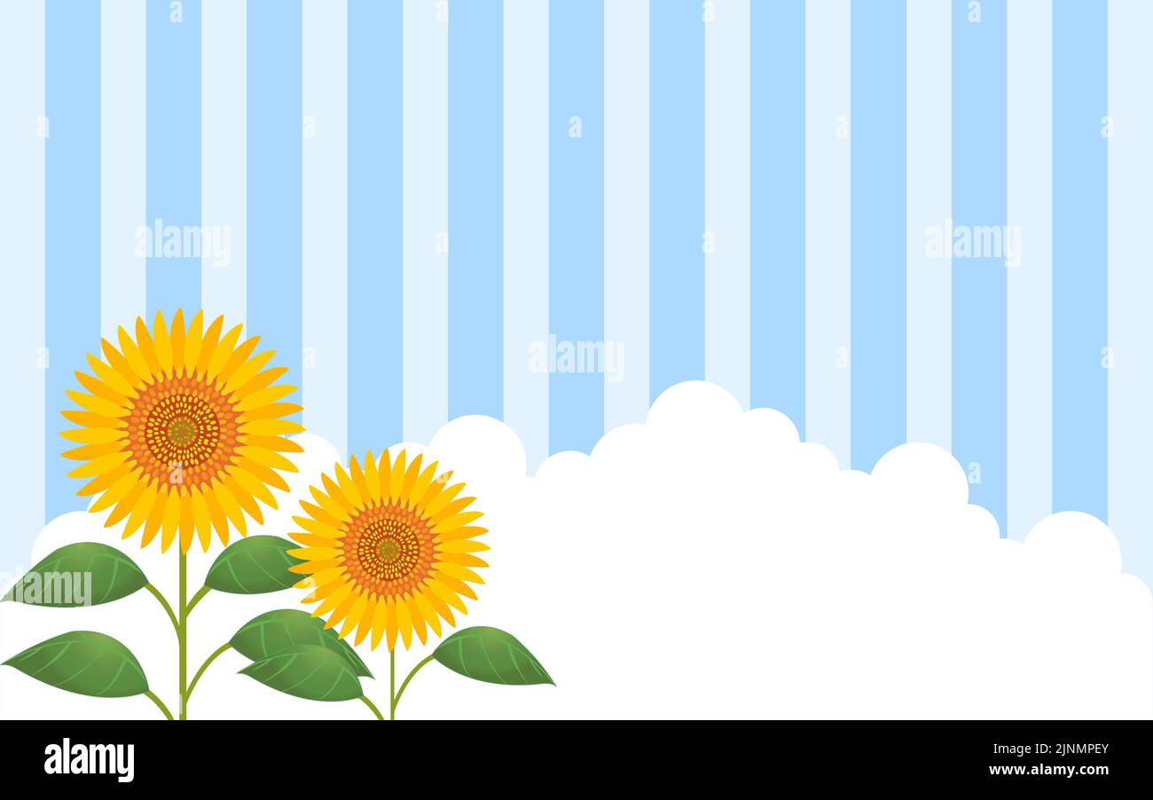 August flower border Stock Vector Images - Alamy