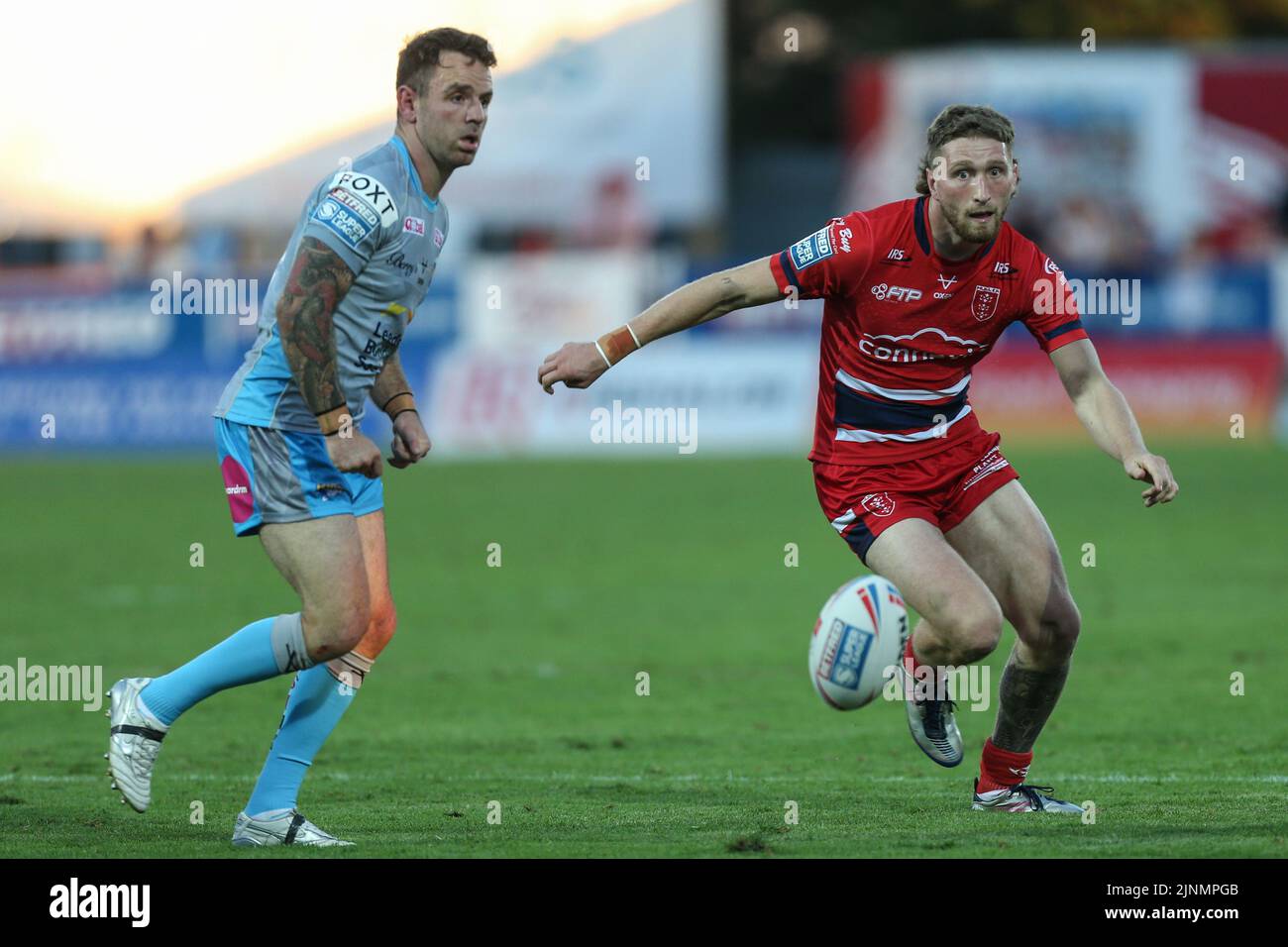 Ethan Ryan #23 of Hull KR runs for a loose ball Stock Photo - Alamy
