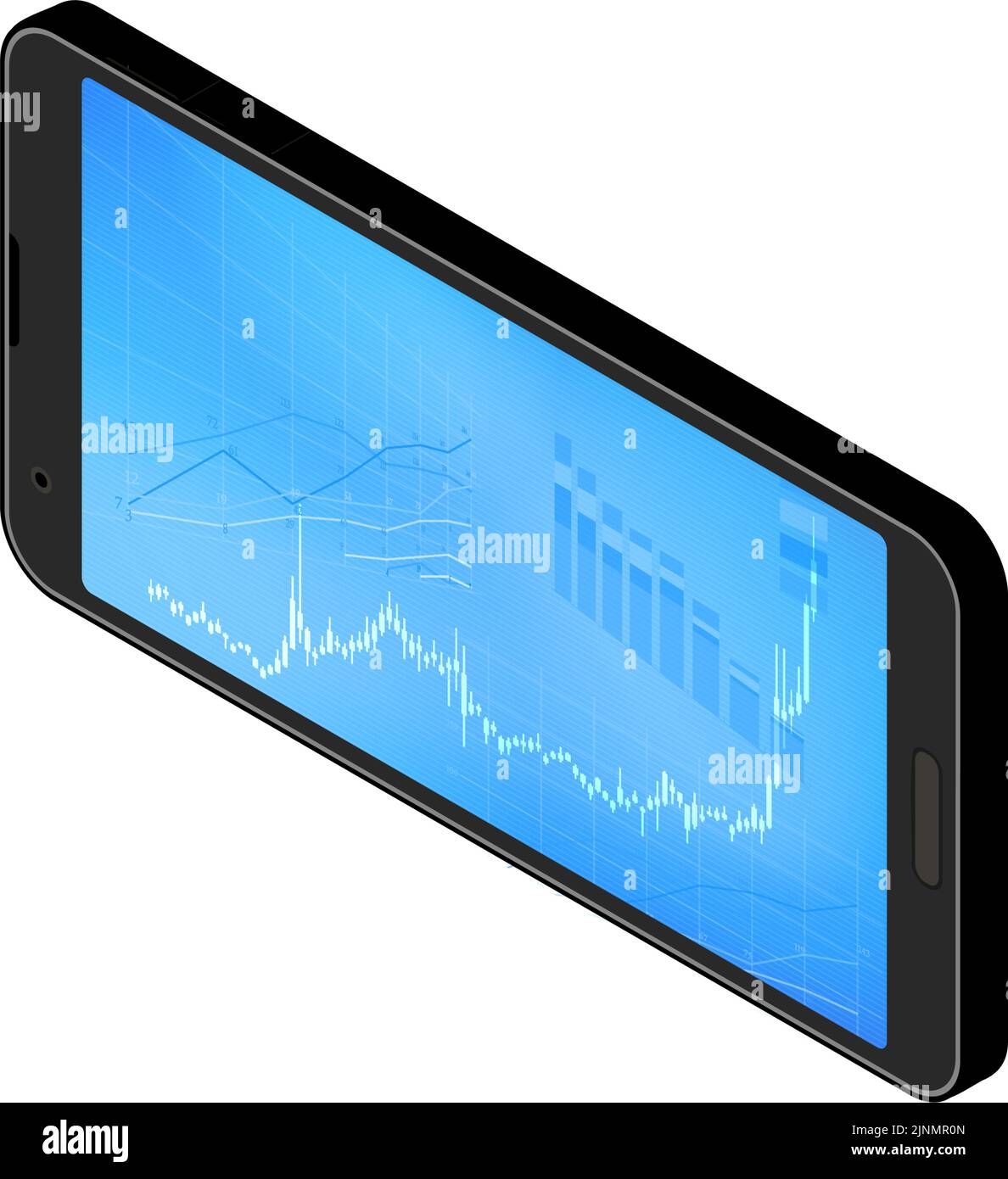 Candlestick charts, rises, isometrics used for stocks, FX and virtual ...
