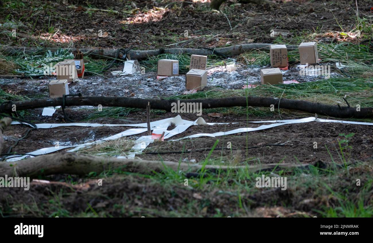 UK army military attack planning and rehearsal via a scale model using ...