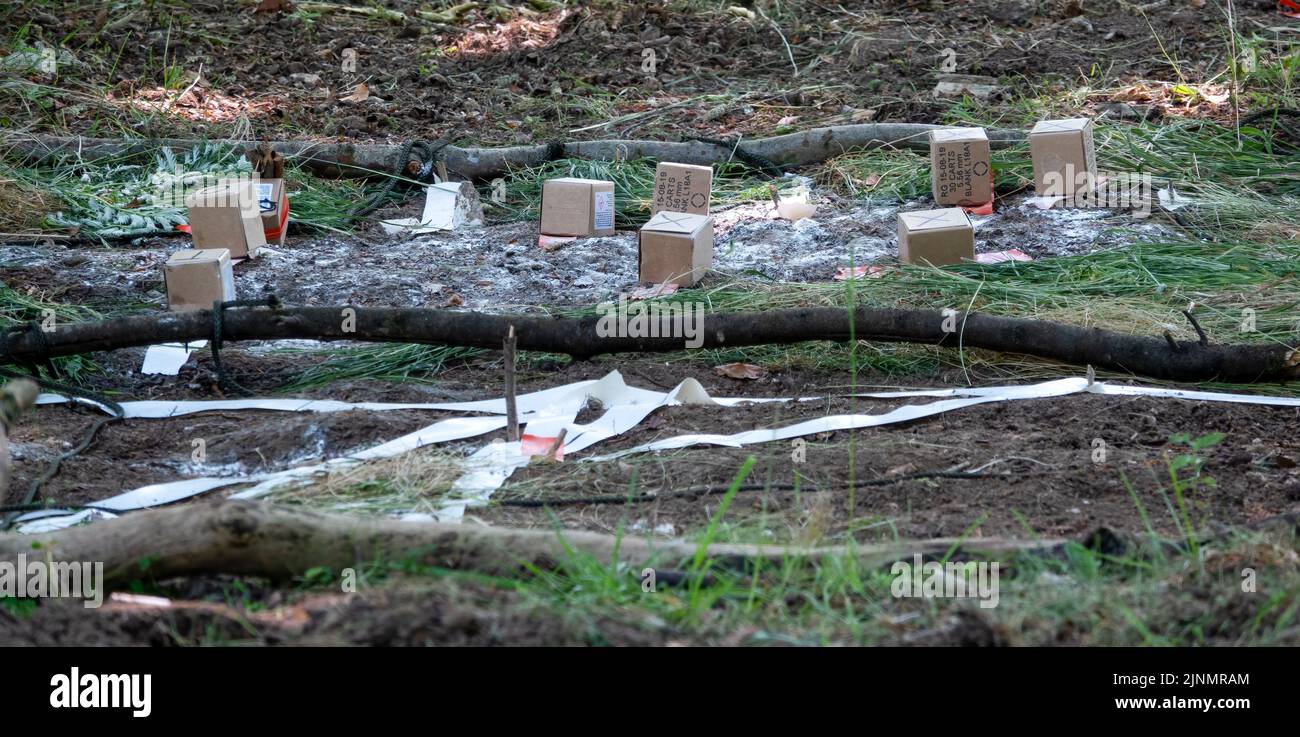 UK army military attack planning and rehearsal via a scale model using ...
