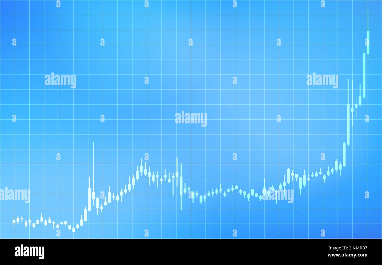 Candlestick charts used for stocks, Forex and cryptocurrencies, rising ...