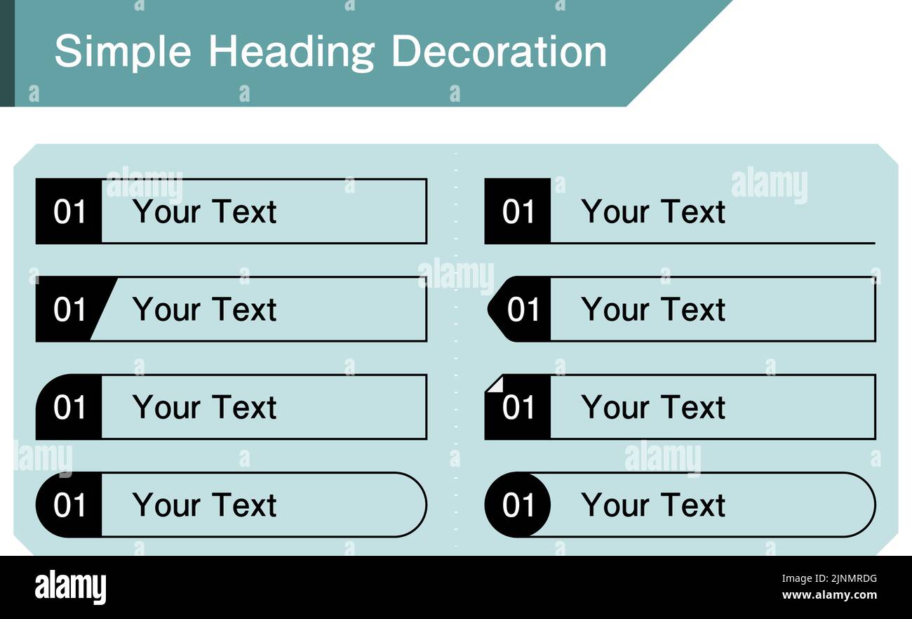 Simple headline decoration tag, box, transparent background on light ...