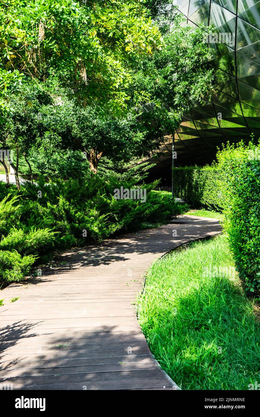 Pathway for walking in Rike park in Old Tbilisi Stock Photo - Alamy