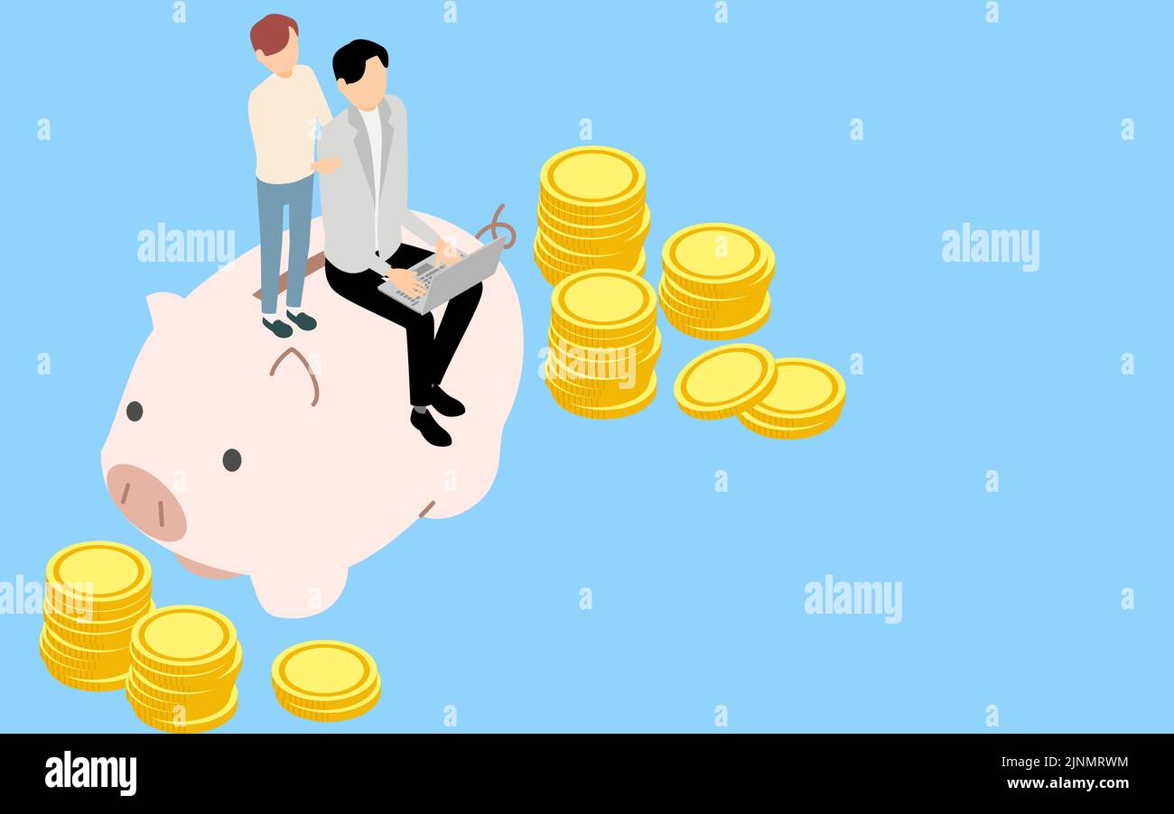 Save pigs Stock Vector Images - Alamy